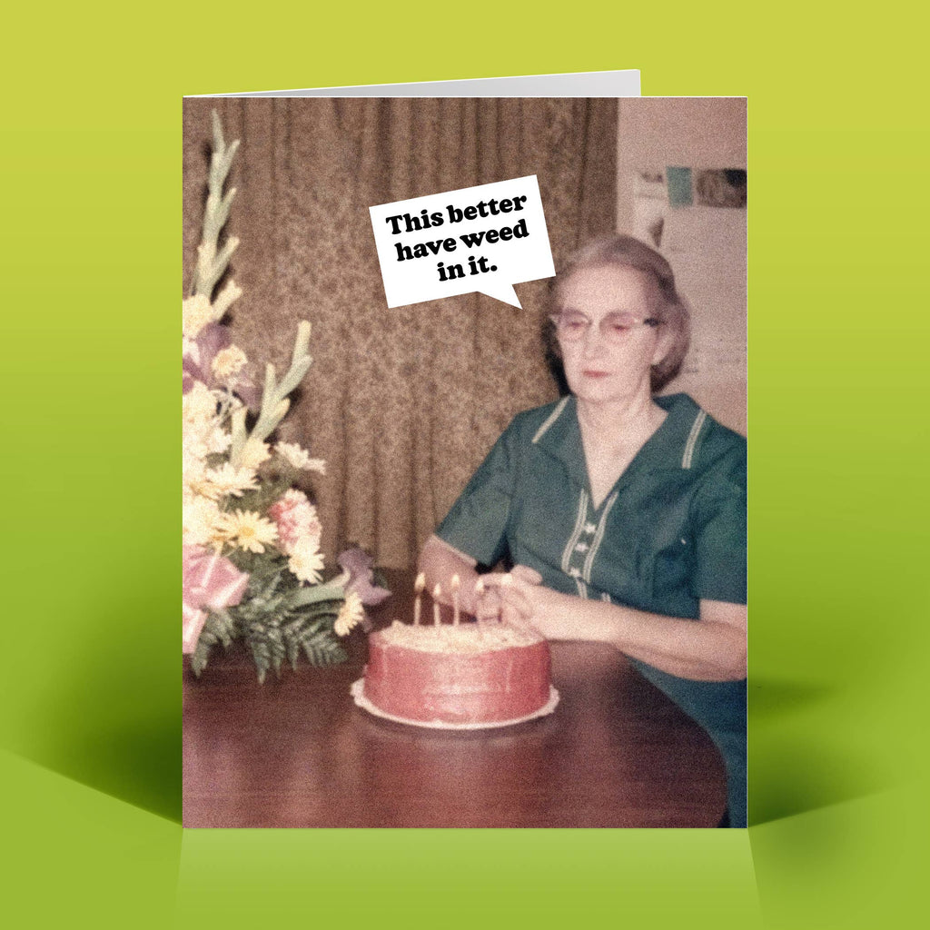 Weed Birthday Card – Realia By Jen