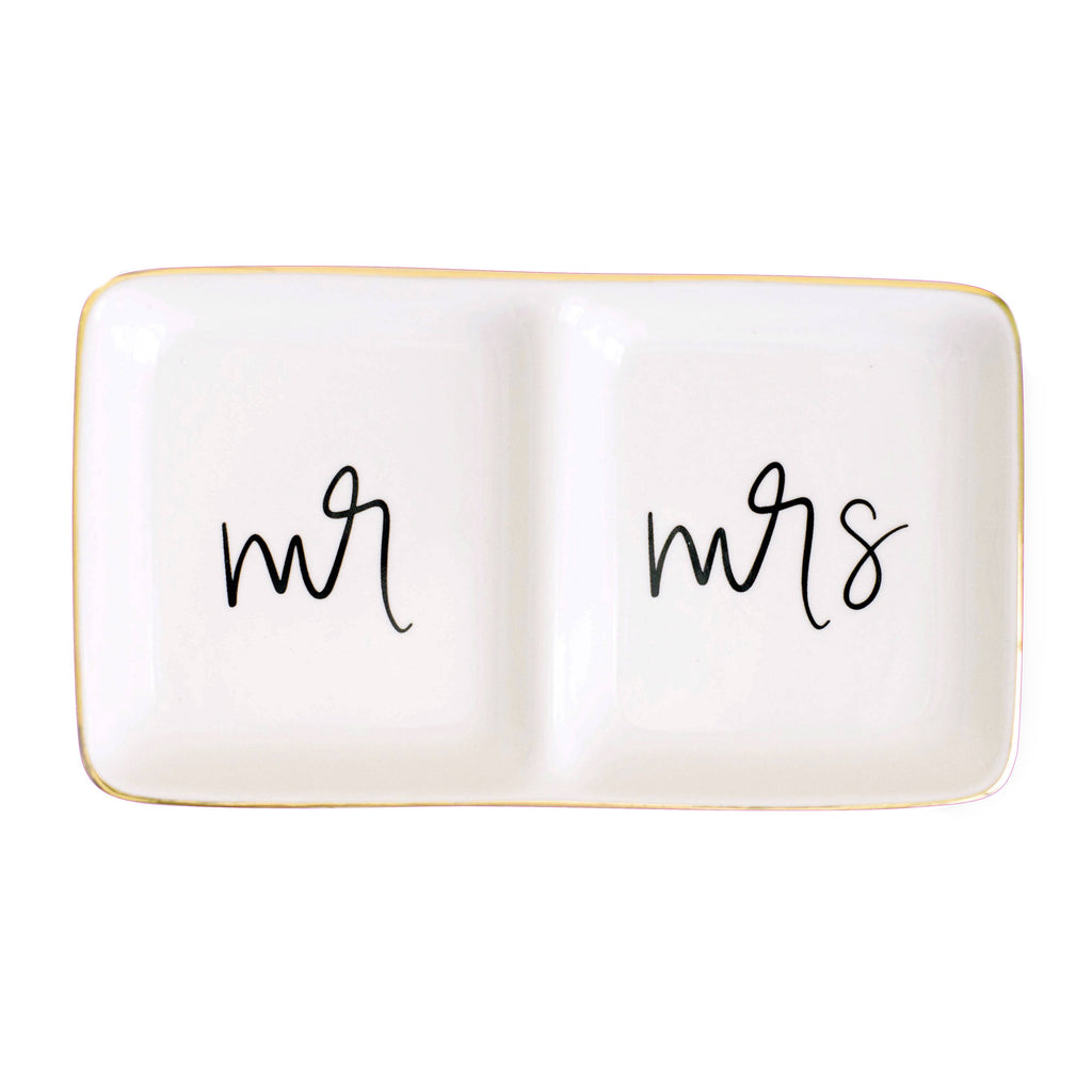 Mr. and Mrs. Jewelry Dish - Home Decor & Gifts – Realia By Jen