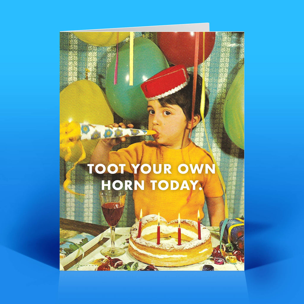 Toot Own Horn Birthday Card – Realia By Jen